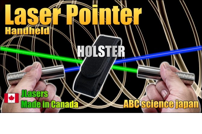 これが本物のハイパワーレーザーポインターです（Powerful Laser Pointer）。至上最高出力！（ABCscience japan）